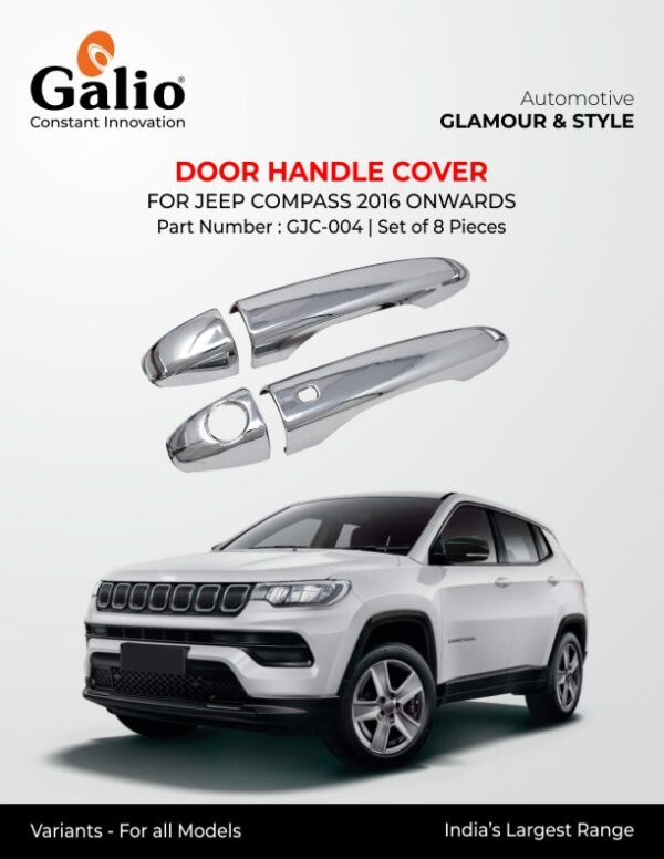 Shop Chrome Finish Door Handle Cover for Jeep Compass - Superfluousmart