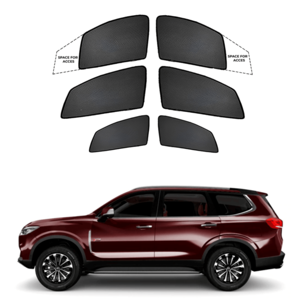 Shop Black Sun shade window for MG Gloster - Superfluous Mart