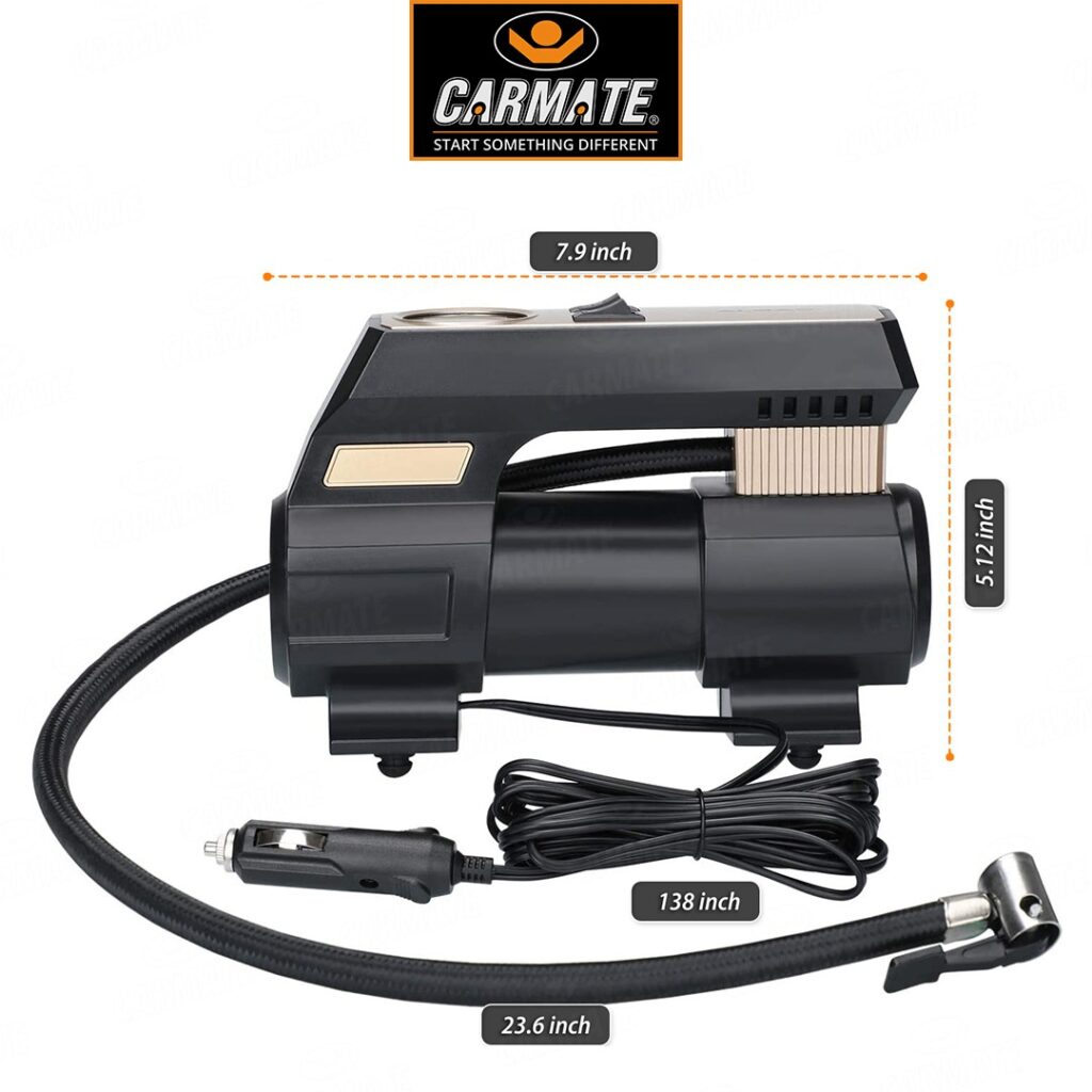 Carmate - Digital Tyre Inflater - 100 psi Tyre Air Pump for Car & Bike