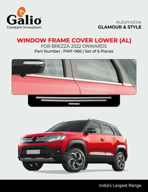 Window Frame Cover Lower For Maruti Suzuki Brezza - Aluminium