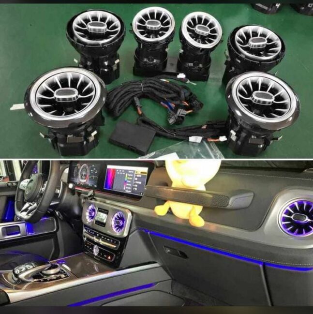 AC Vent With 64colors LED Ambient Light for New Mercedes Cars
