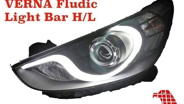 LED DRL Headlights Available For Hyundai Verna Fluidic - Model 2011 Onwards