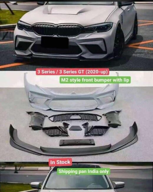 M2 Style Front Bumper With Lip For BMW 3 Series GT - Model 2020 Onwards