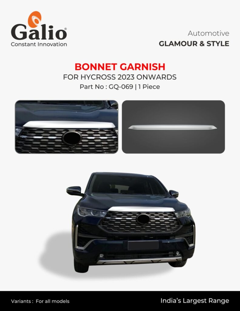 Bonnet Garnish For Toyota Innova Hycross - Model 2022 Onwards