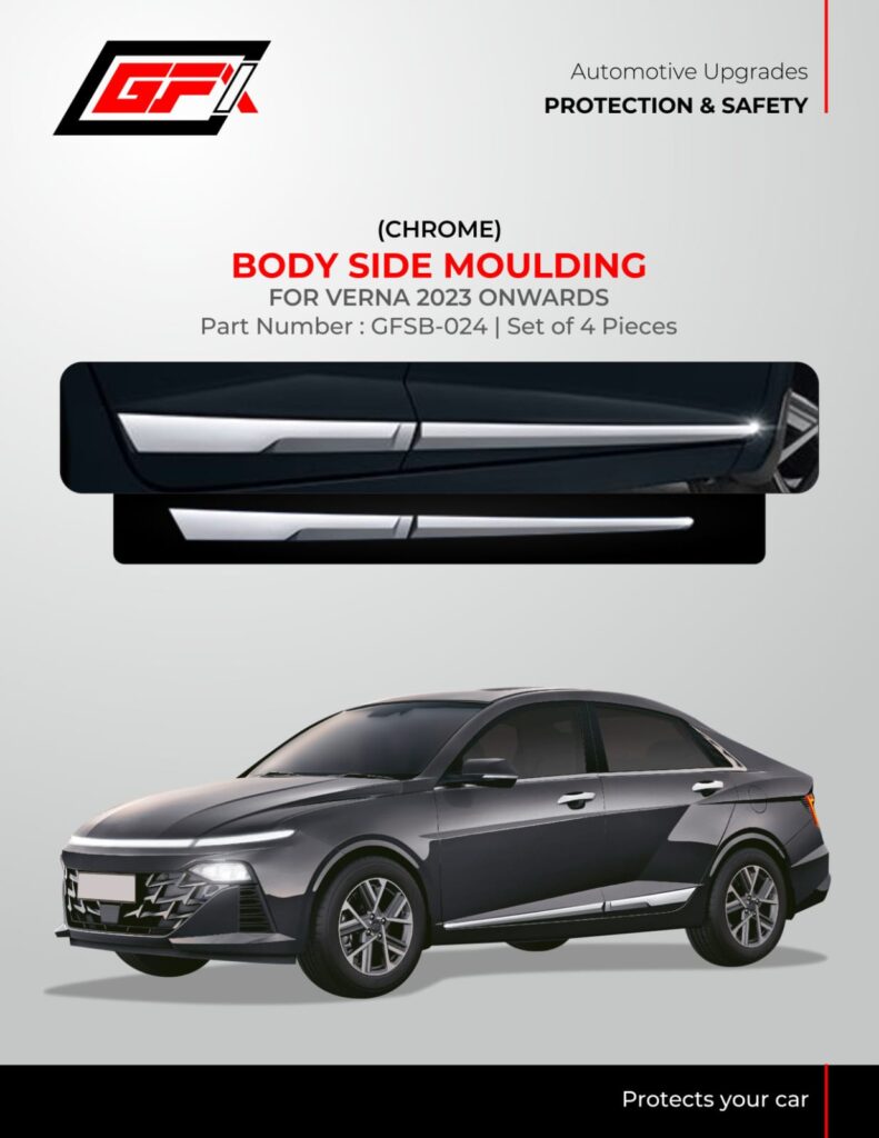 Body Side Cladding For Hyundai Verna – Model 2023 Onwards