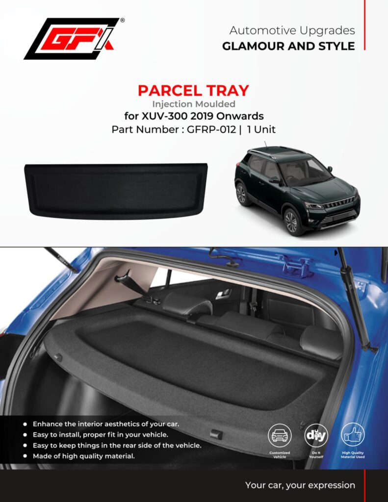 Parcel Tray For Mahindra XUV 300 - Model 2019 Onwards