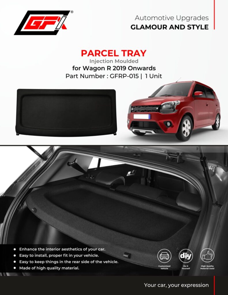 Parcel Tray For Maruti Suzuki Wagon R - Model 2019 Onwards