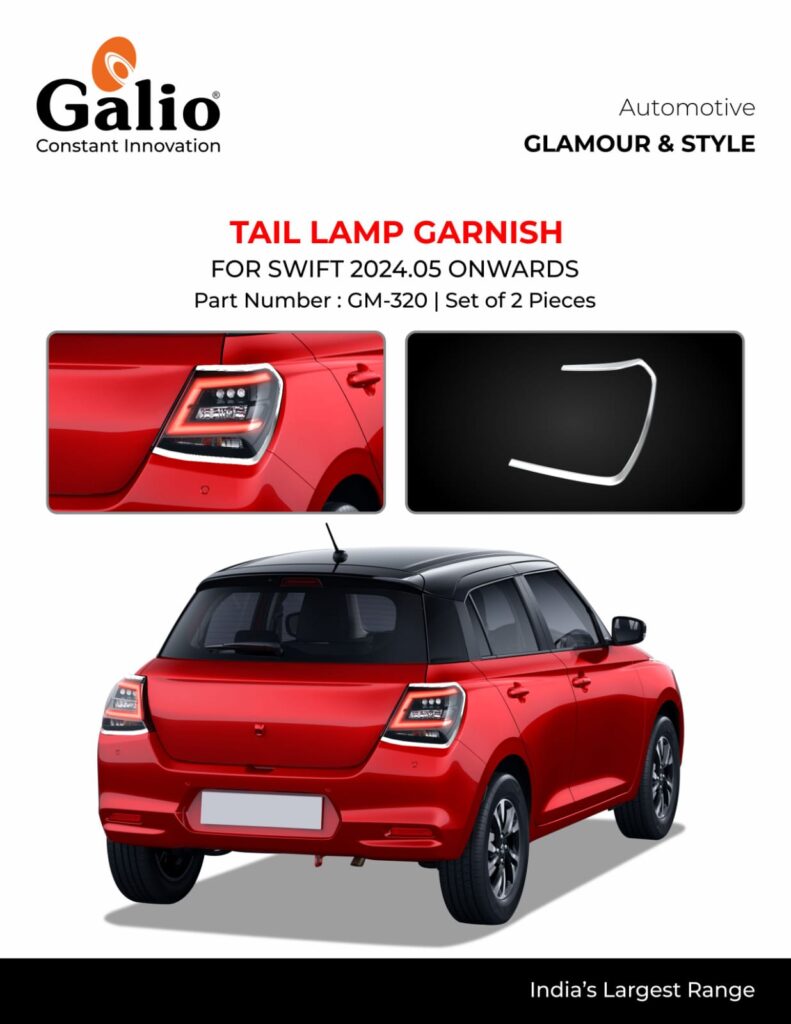 Tail Lamp Garnish For Maruti Suzuki Swift - Model 2024 Onwards